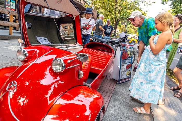Classic car enthusiasts put their wheels on display at Hot August Nigh...