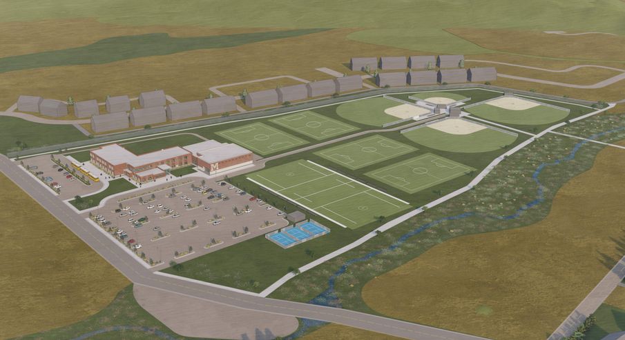 Proposed Moscow elementary school, city playfields revealed