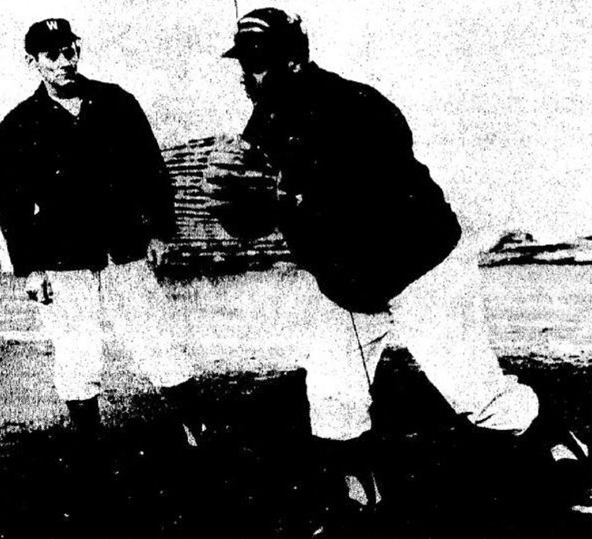 Man From Down Under Observing Baseball American Style At Pullman