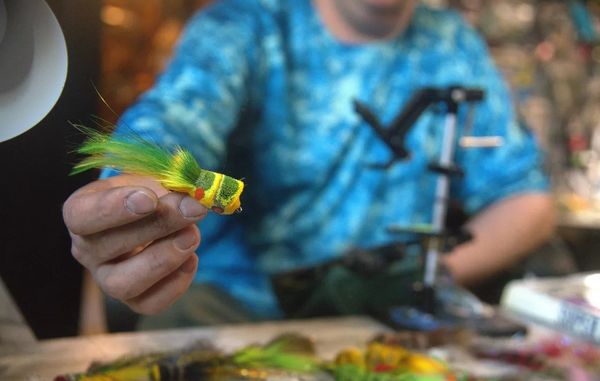 Part tying, part carving: How Derek Darst turns deer hair in...