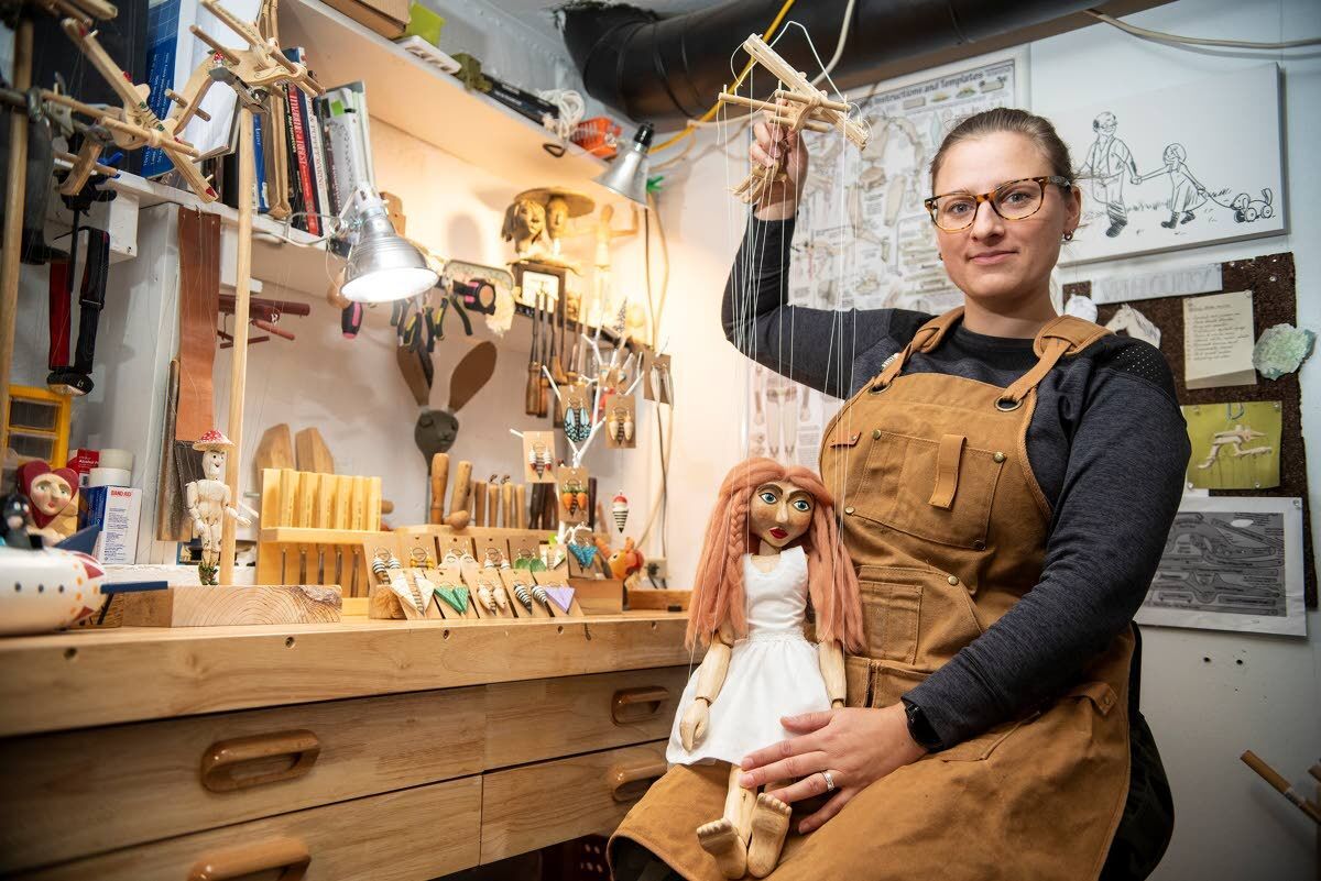 Carving a future from her past