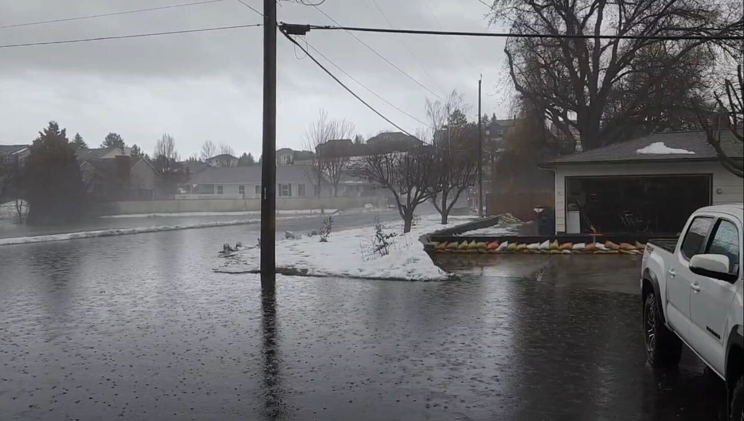 UPDATED AT 4:38 P.M.: Flooding washing out roads across the Palouse