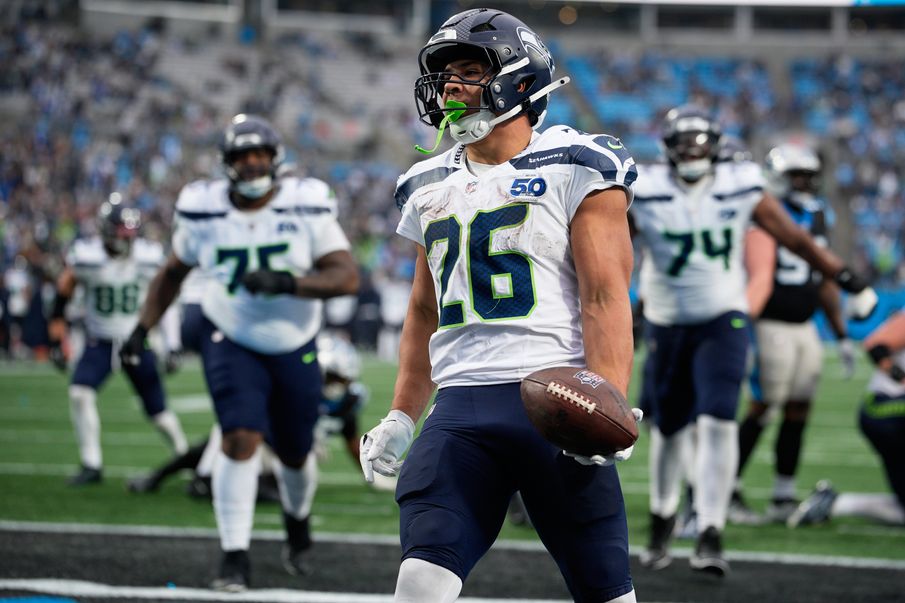 Seahawks’ running game rounding into form as they pursue No. 1 seed