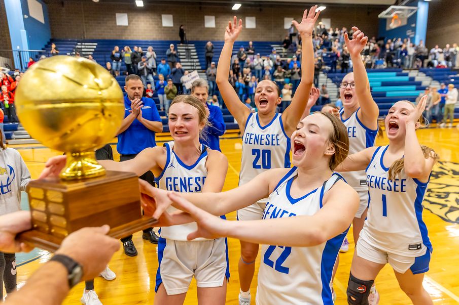 Genesee claims first girls basketball district title in two decades