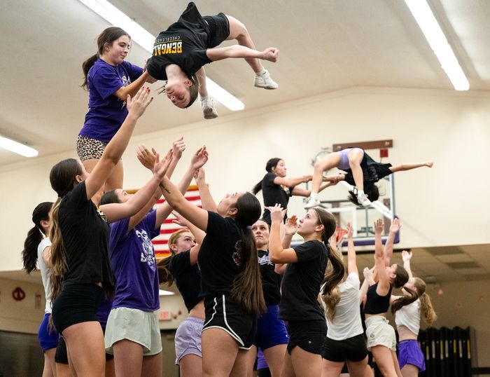 Lewiston High cheer takes national stage