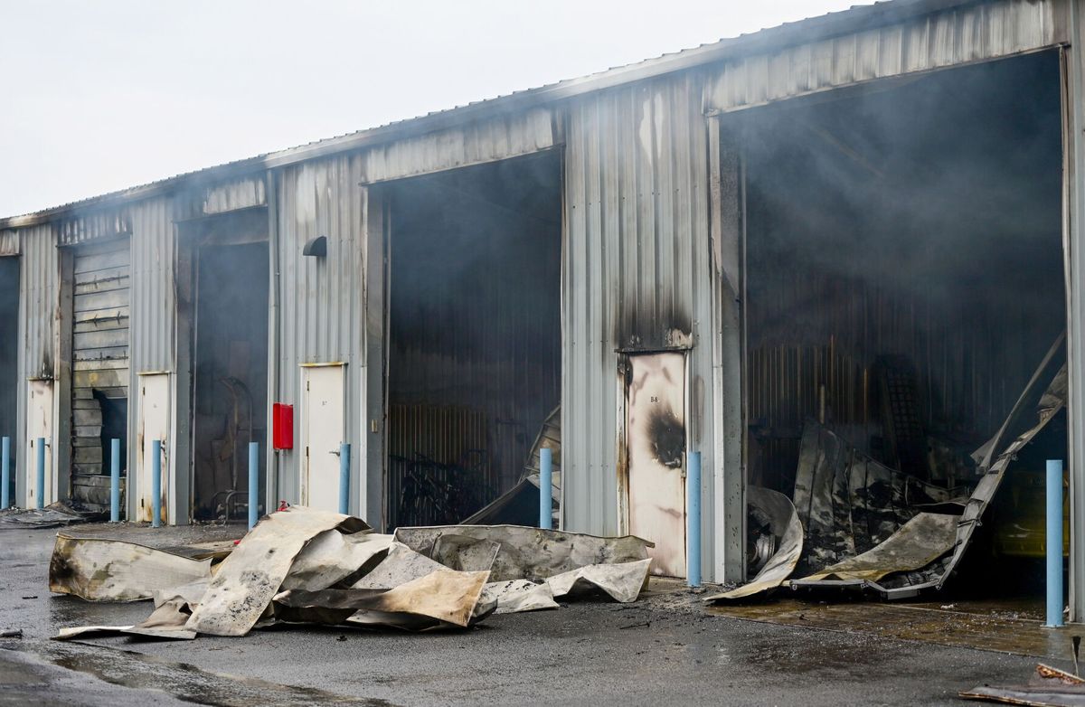 Storage unit near Pullman catches fire, much of its contents destroyed...
