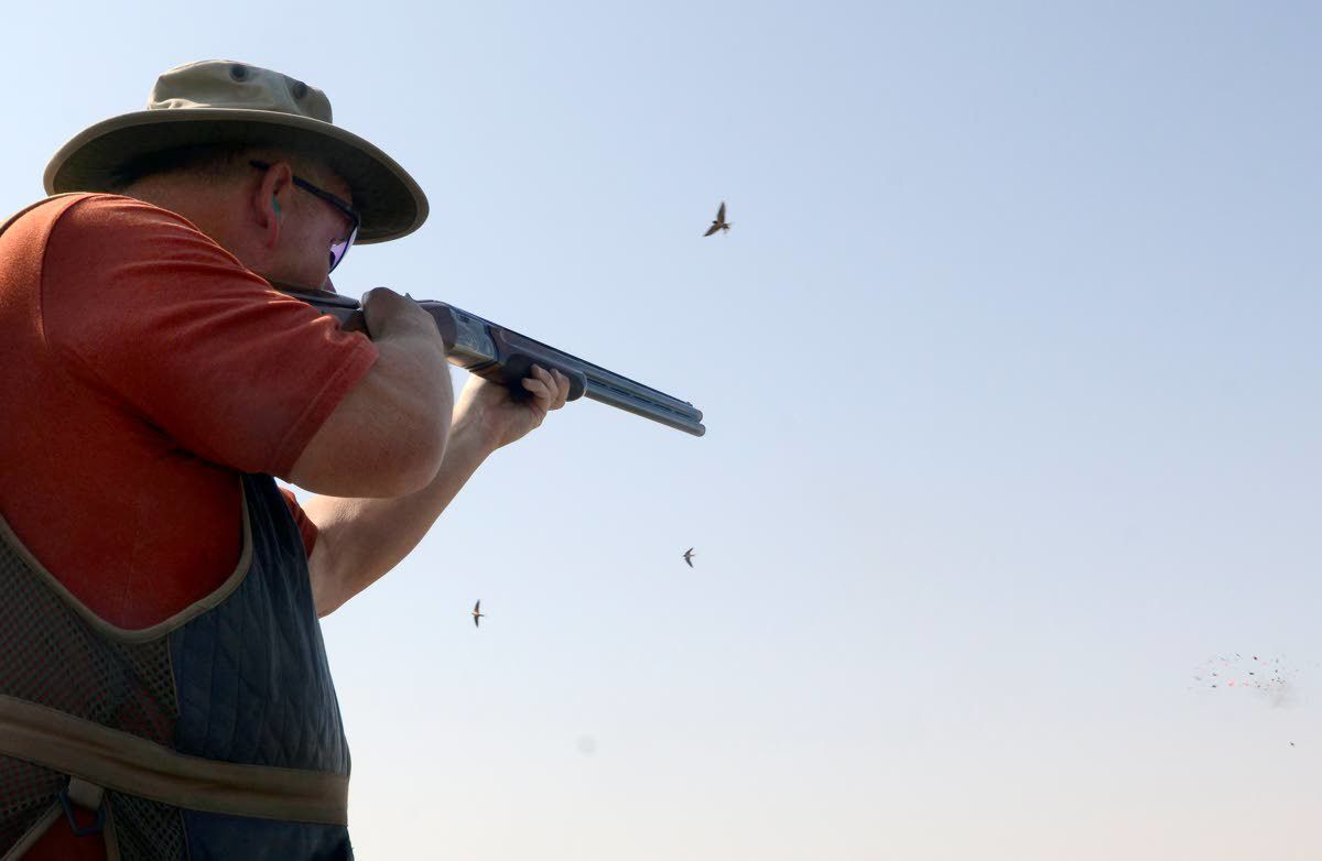Clay targets take flight