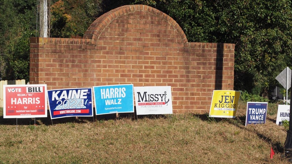 Harris, Trump signs go missing in Isle of Wight