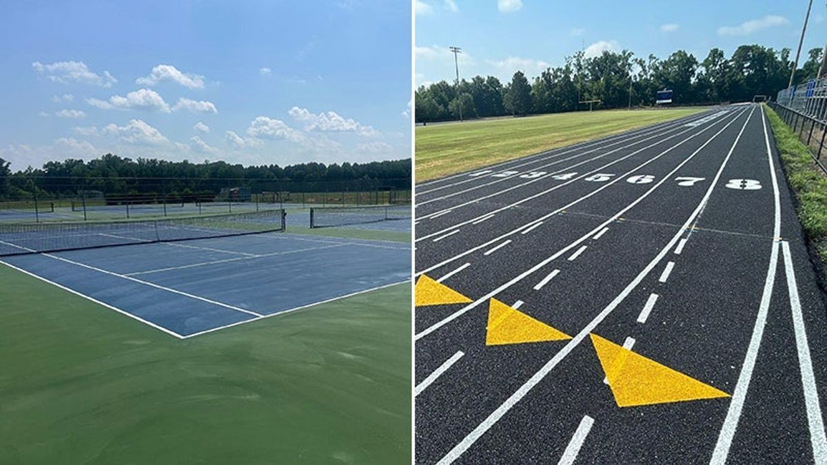 Track, tennis courts resurfaced at SHS, WHS