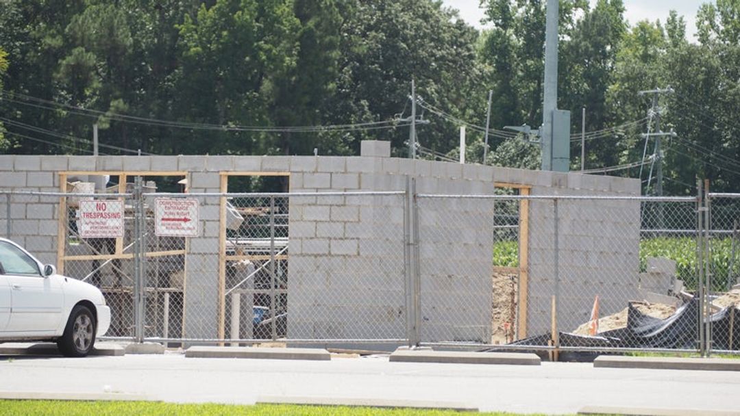 Luter Sports concession stand construction begins