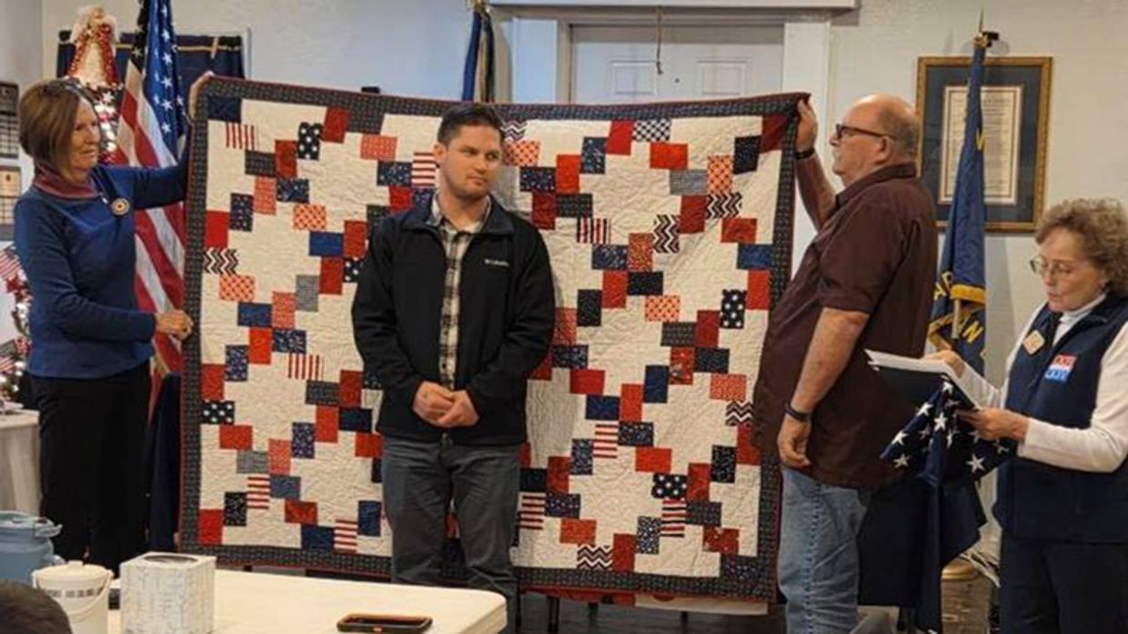 Army veteran receives Quilt of Valor
