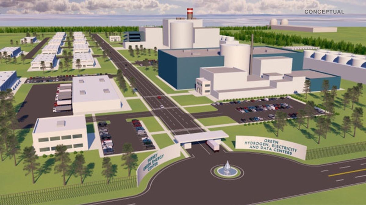 Data center, hydrogen fuel hub powered by small nuclear reac...