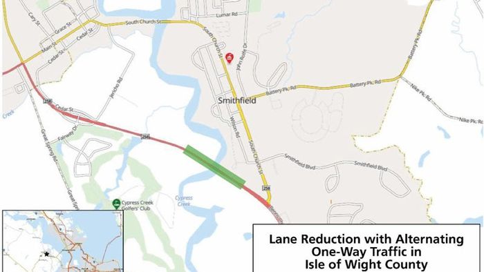 Single-lane closures on Route 10 Bypass bridge starting July 17