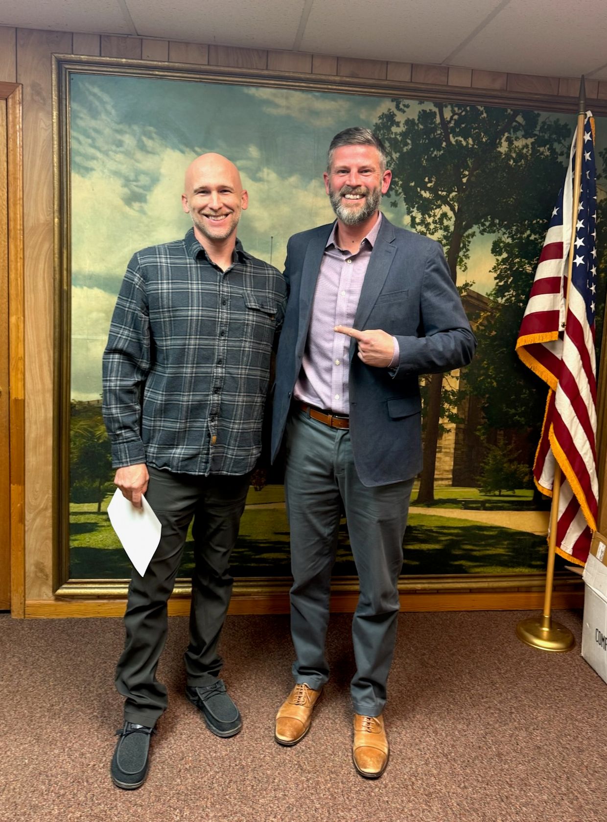 Stovall Mayor’s Coin presented to former commissioner