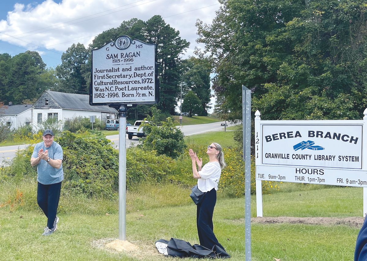 Historical marker honors Granville native Sam Ragan