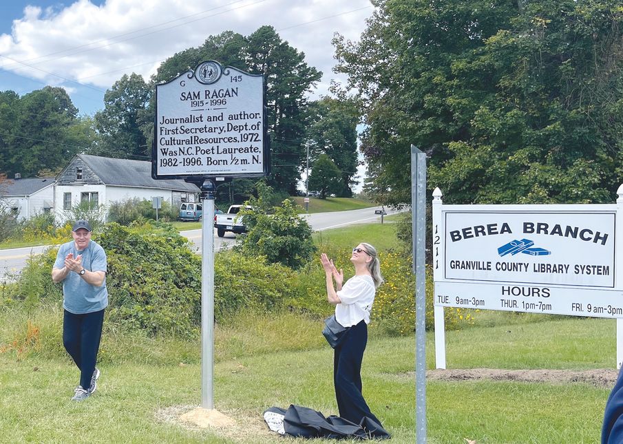 Historical marker honors Granville native Sam Ragan