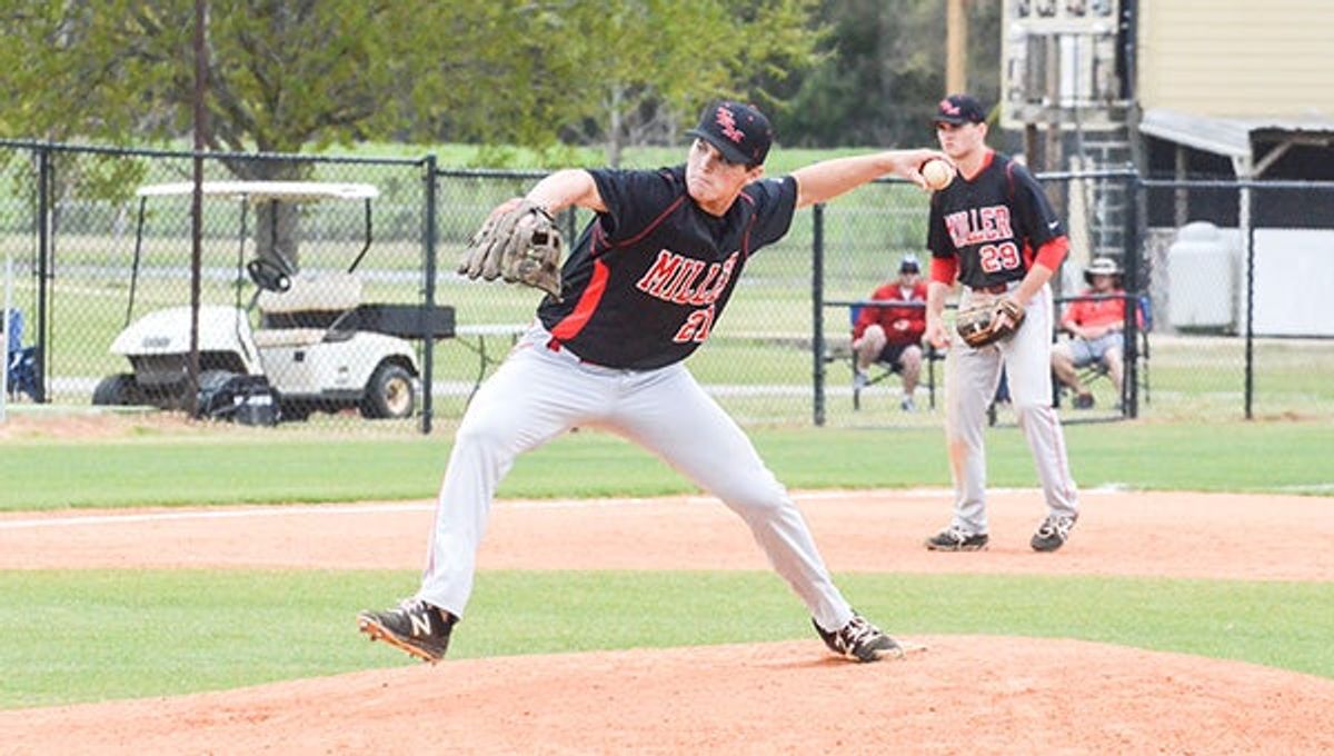 Miller defeats Opp in 12th inning with walk off walk