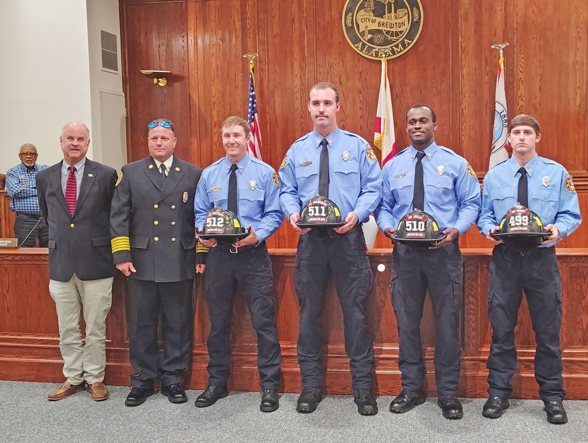 Brewton Fire Department introduces new members of team