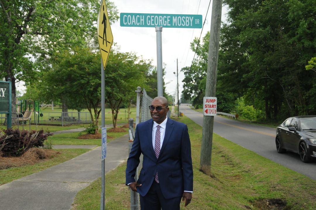 Coach George Mosby Dr. dedication held Tuesday