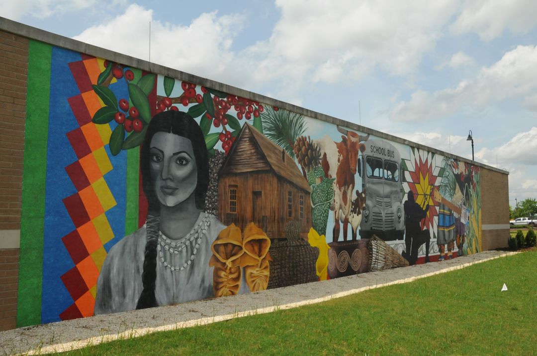 Auburn University’s largest academic mural honors Poarch Cre...