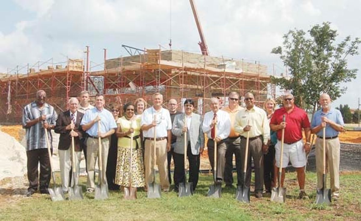 Ground breaking at new McDonald's