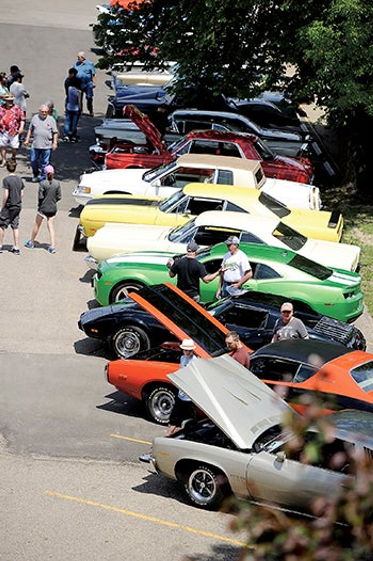 Engines on display at the VFW Car Show last Saturday