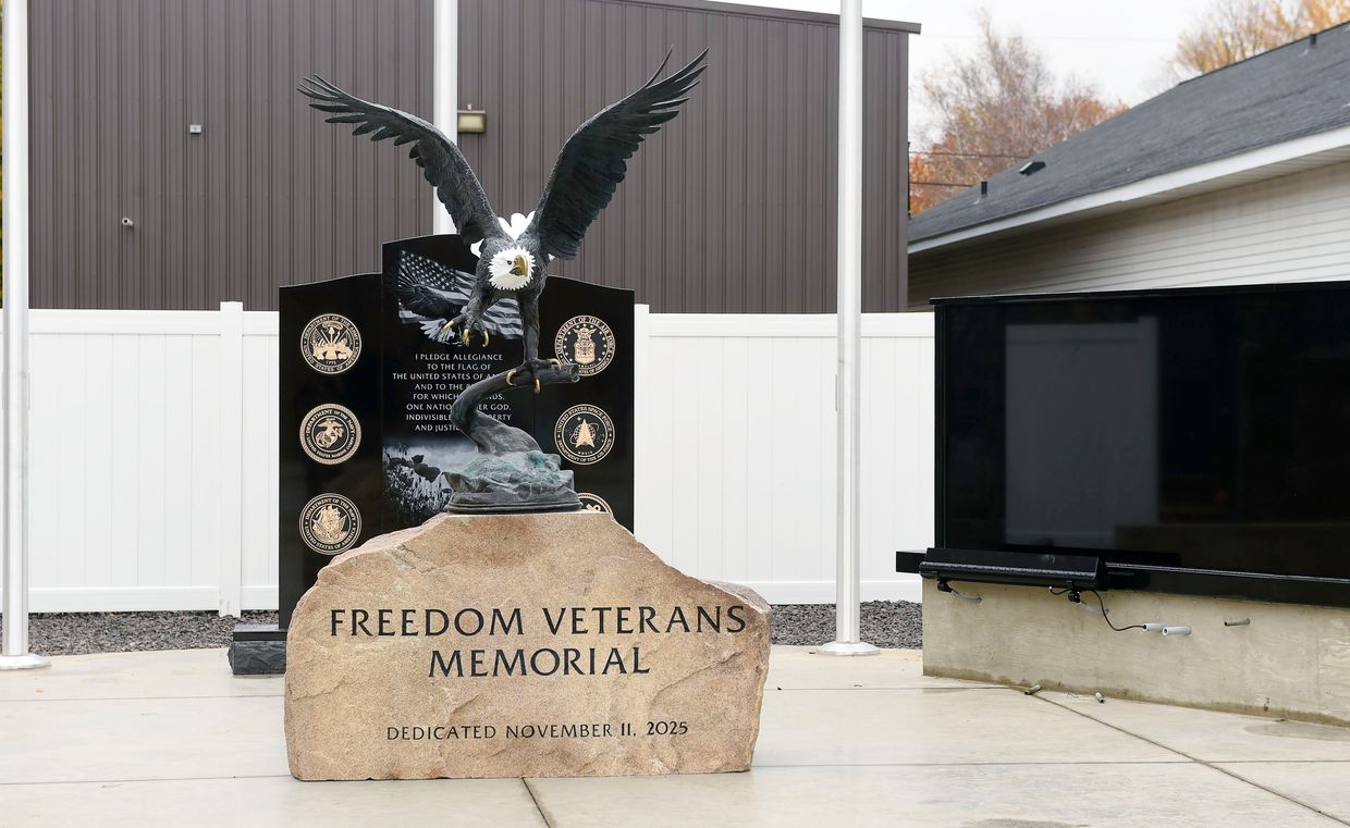 Centerpiece to Honor: Adams to dedicate the Freedom Veterans Memorial ...