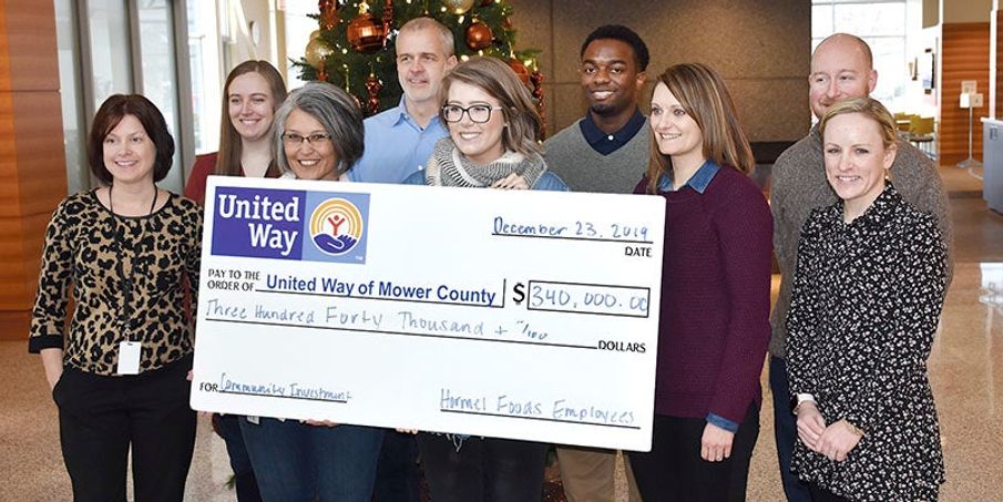 Hormel Corporate employees donate $340K to UW