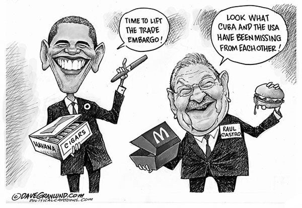 Editorial Cartoon: Trade Embargo