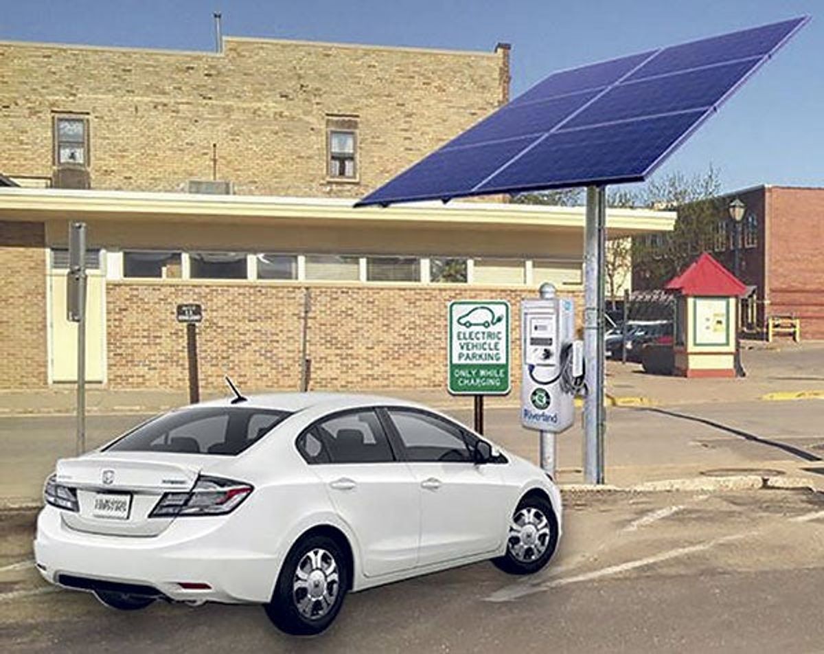 RCC students install charging station