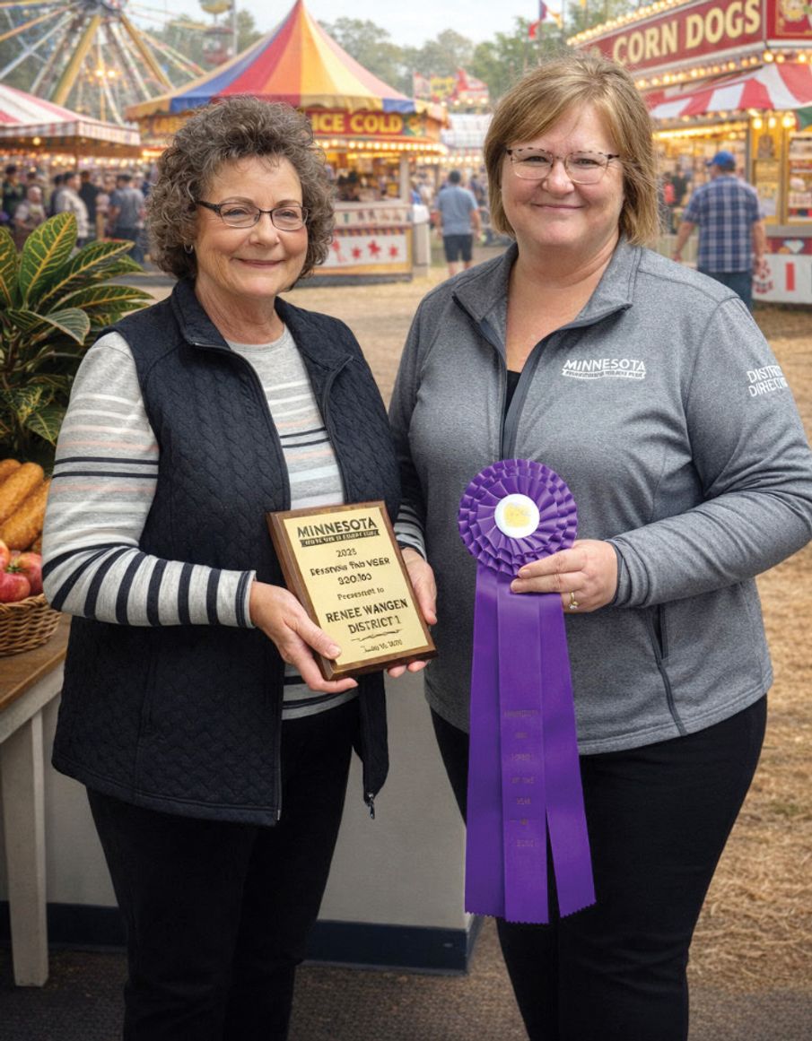 Wangen honored as Minnesota Federation of County Fairs Distr...
