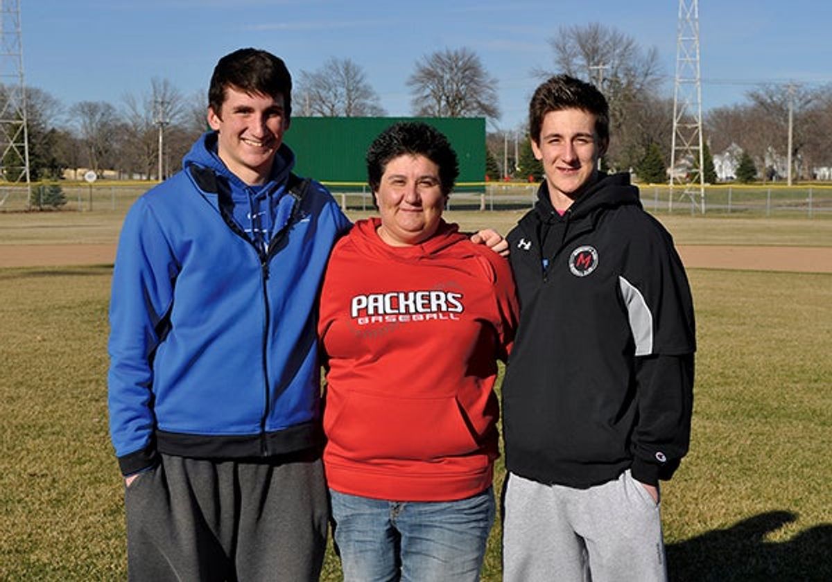 Doing it for family: Gasner brothers play for their mother, who is bat...