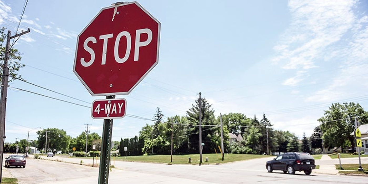 The right way to leave a stop