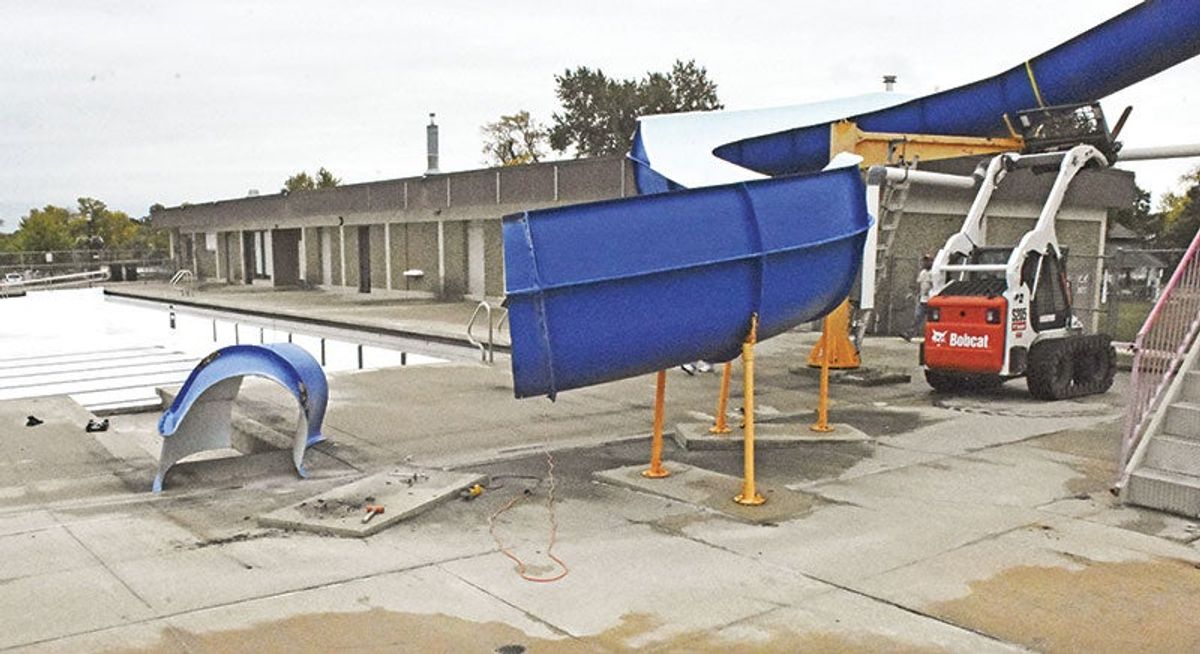 City waiting on state permits for new slide