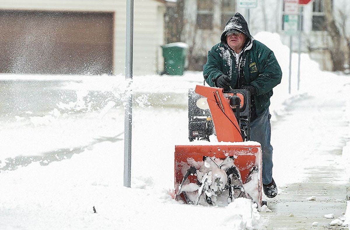 Are you kidding? Another early spring storm settling over th...