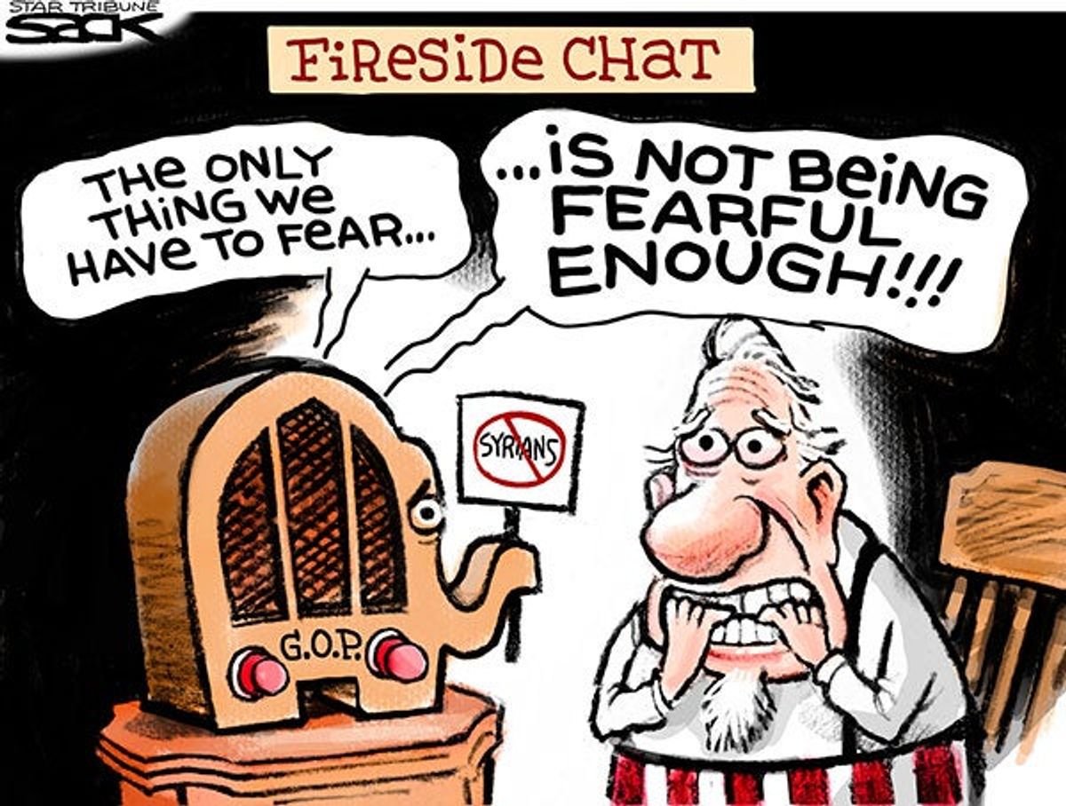 Editorial Cartoon: Fireside Chat
