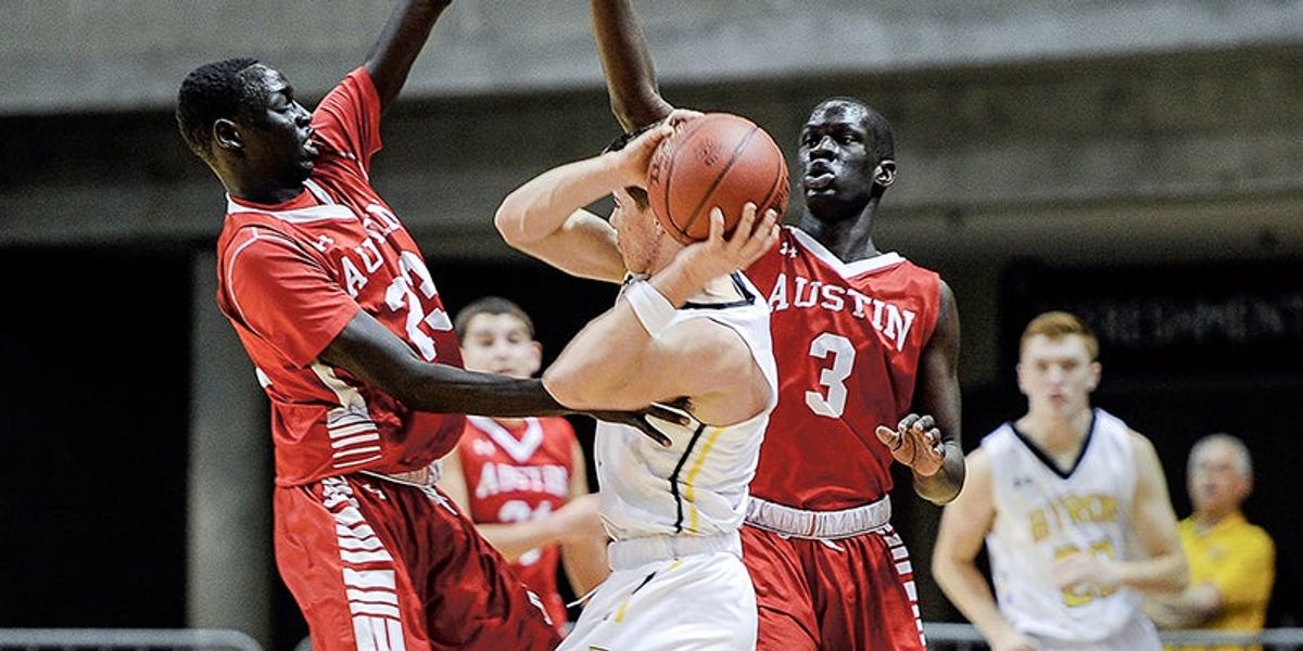 Big game for the big men: Austin pounds the paint in win over Byron
