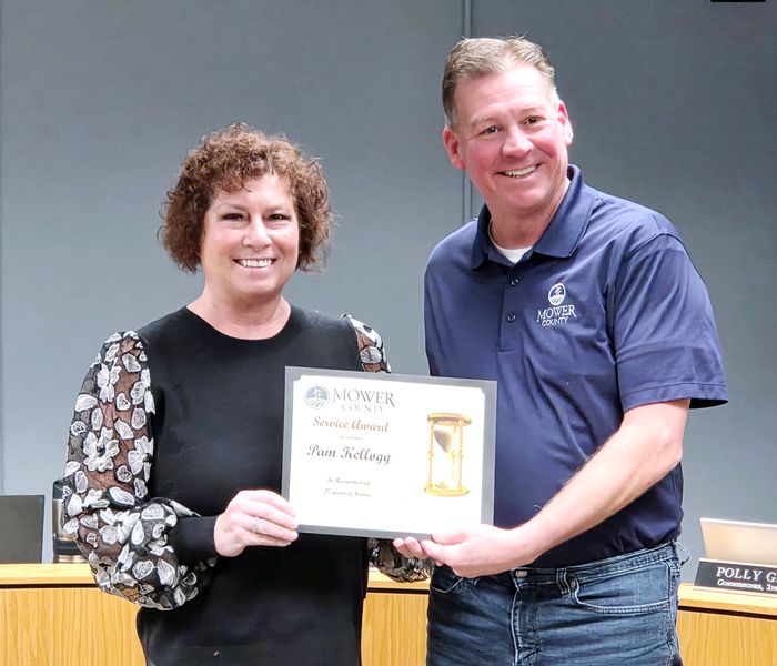 Mower County celebrates Health and Human Services’ Pam Kello...