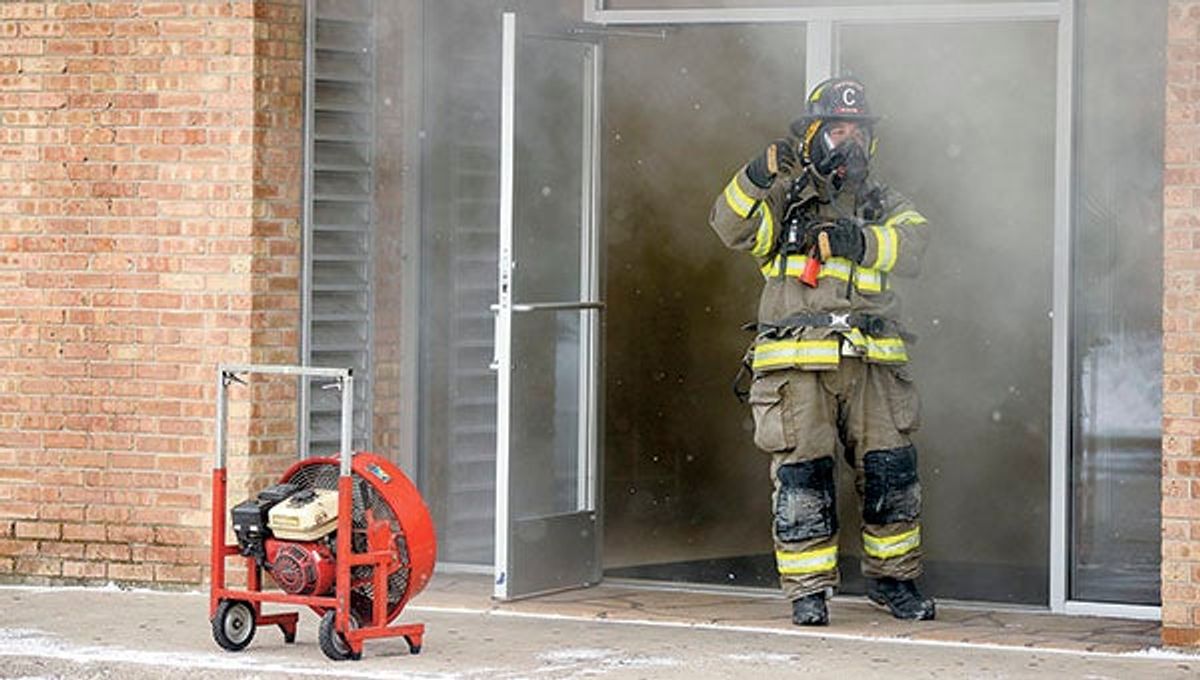 Dryers burn in laundry fire