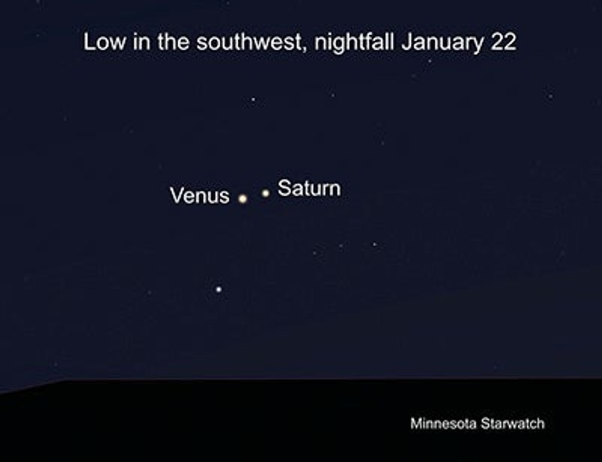 Minnesota StarWatch: New year finds Venus climbing in the sk...