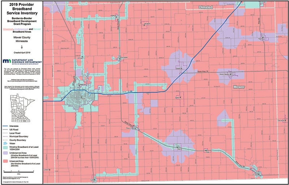 Bridging the digital divide in rural Mower County