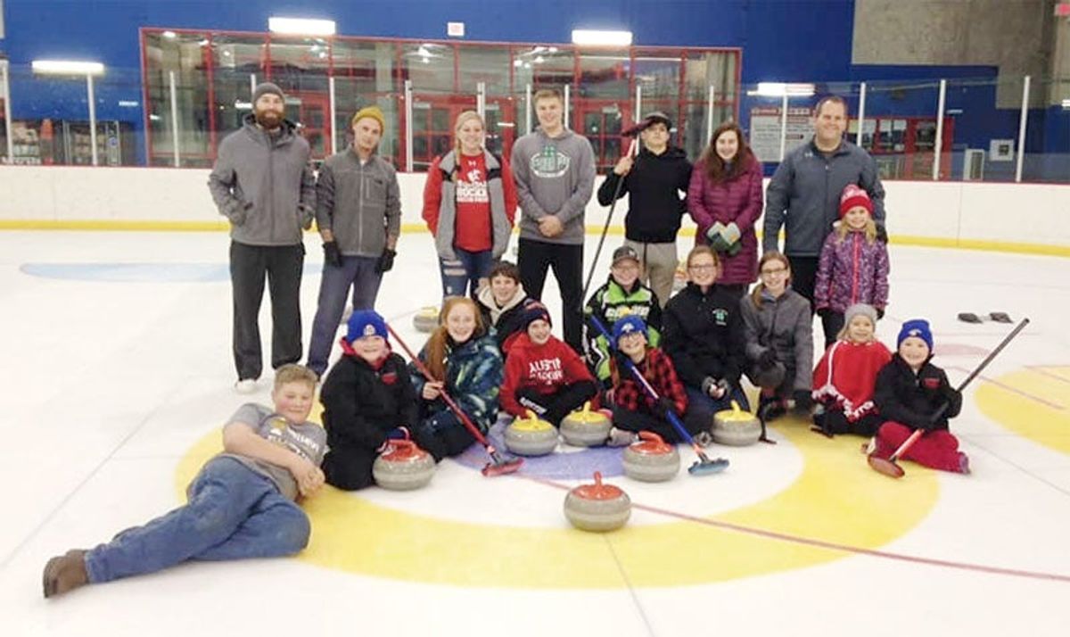 Photos: Giving curling a try