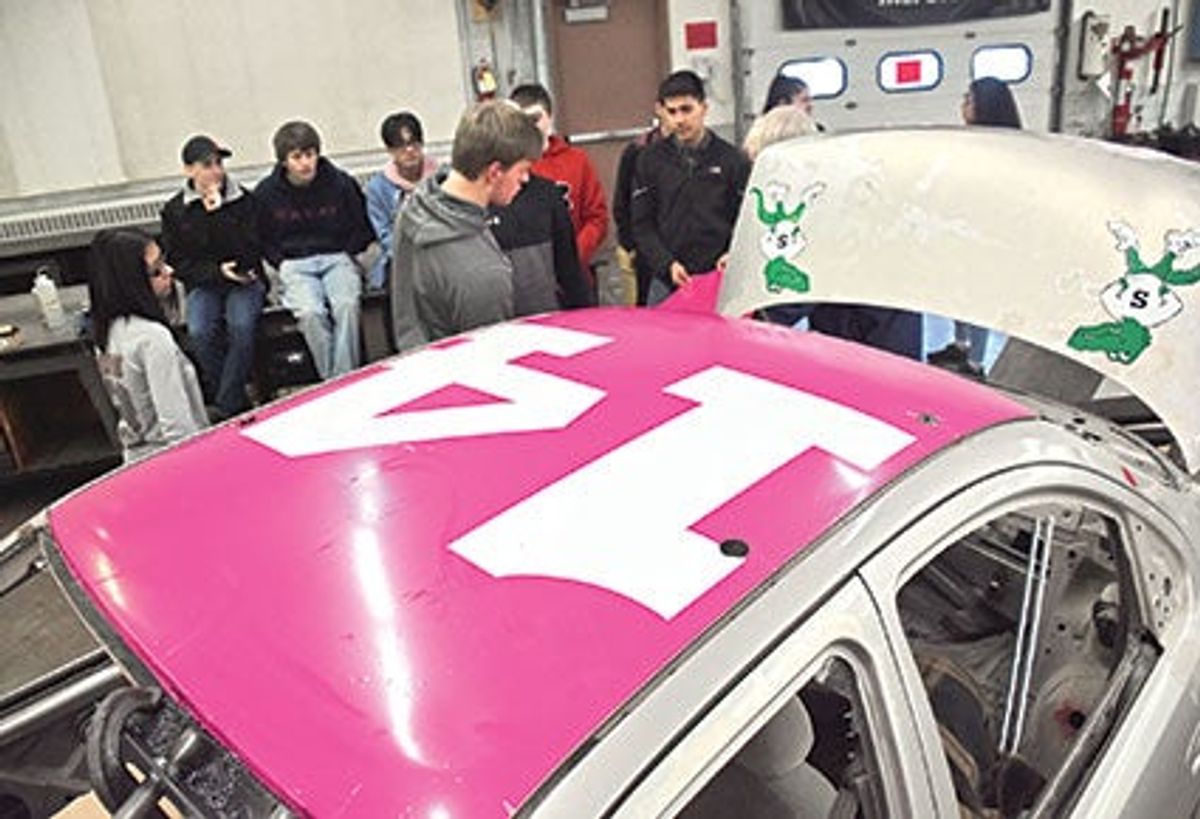 School project a smash; AHS students prepare teacher's car f...