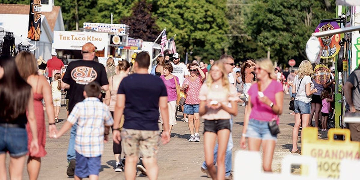 Ribbon cut on the 2021 Mower County Fair