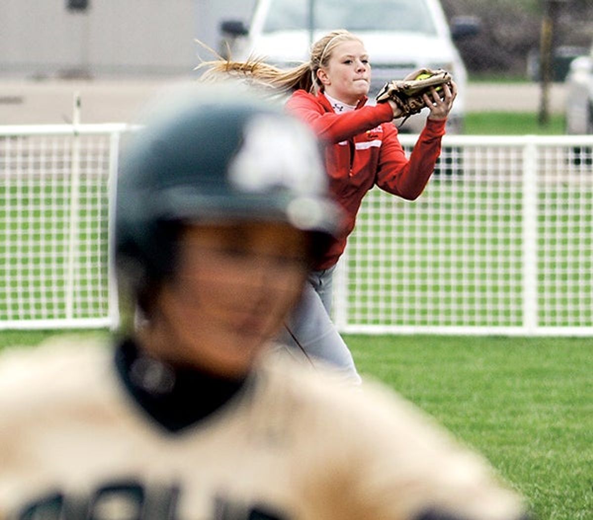 Packer softball team falls to Mayo