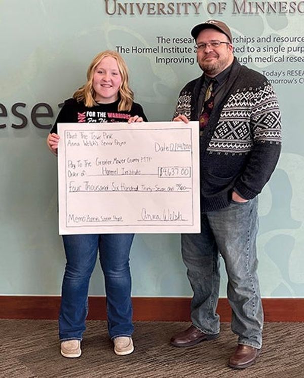 LeRoy-Ostrander student raises money for Paint the Town Pink