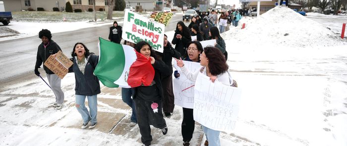 PHOTOS: Students march in protest of ICE in Minnesota