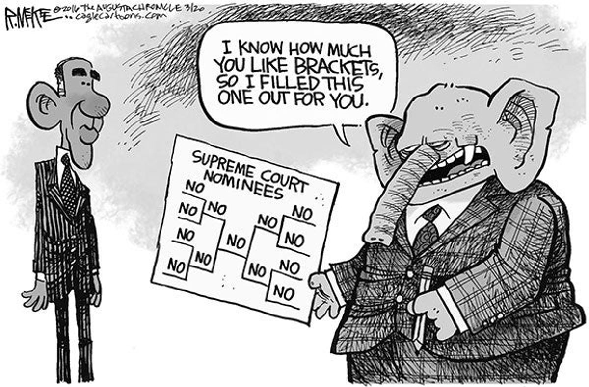 Editorial Cartoon: Brackets