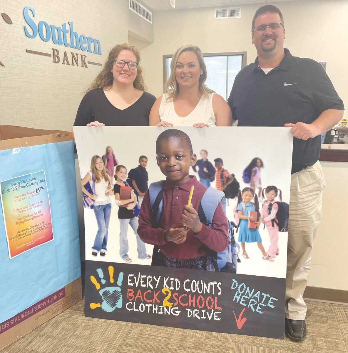 Every Kid Counts Box At Southern Bank