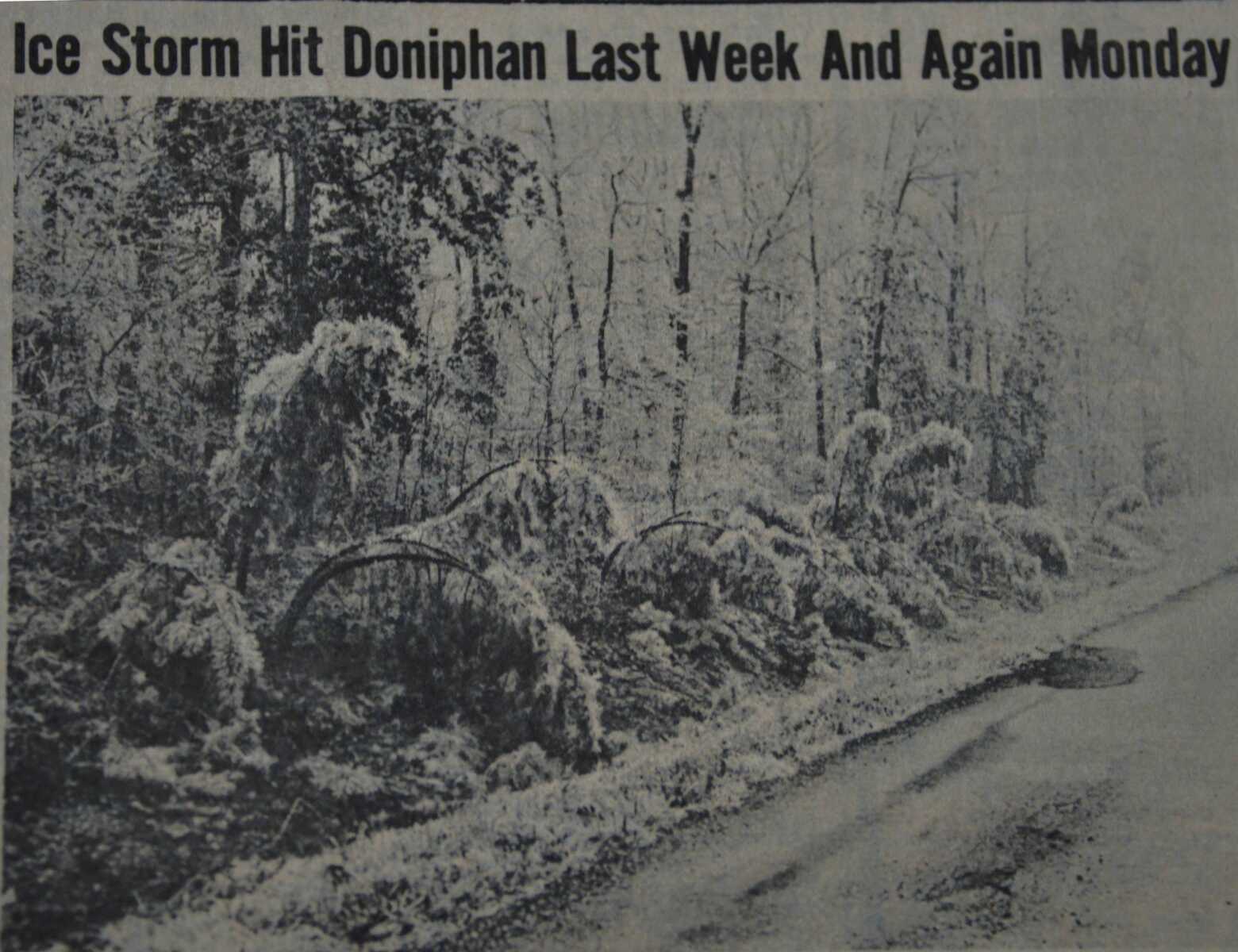 December 8, 1972 - Ice Storm Hits Doniphan